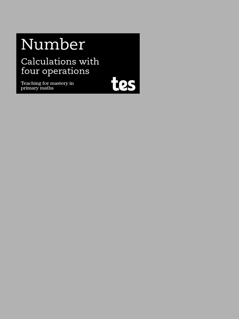 Mastering Four Operations in Maths | PDF | Multiplication | Mathematics