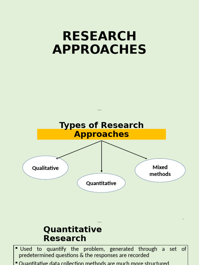 Topic 7 - 2 Research Approaches | PDF | Qualitative Research ...