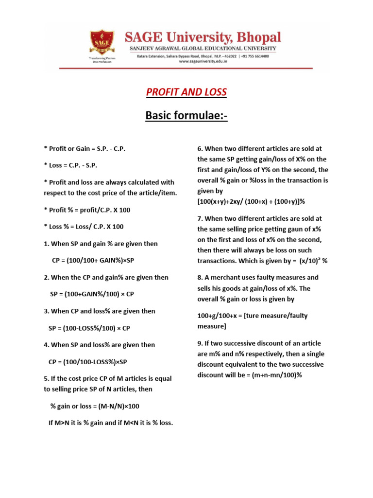 Profit & Loss Worksheet Question | PDF | Financial Economics | Business ...