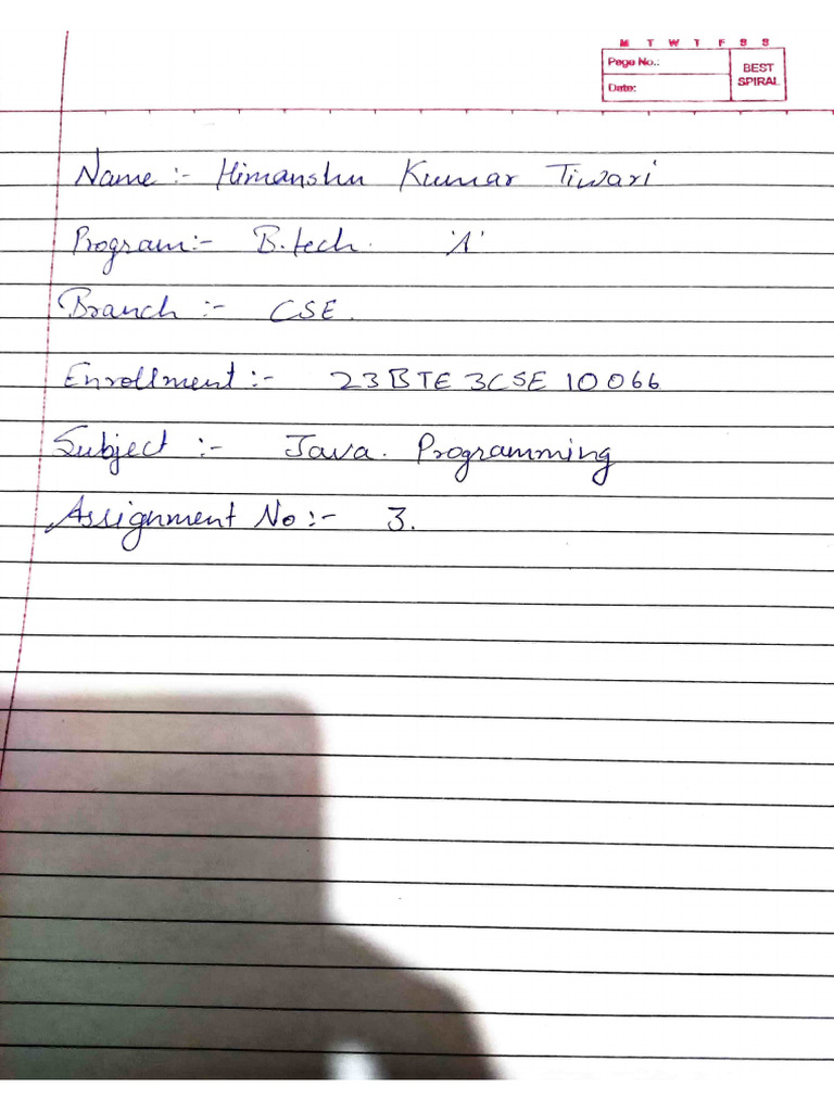 Java Assignment 3 | PDF