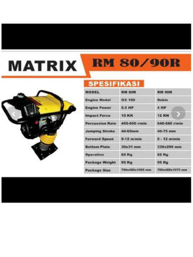 Stamper Matrix RM 90R | PDF