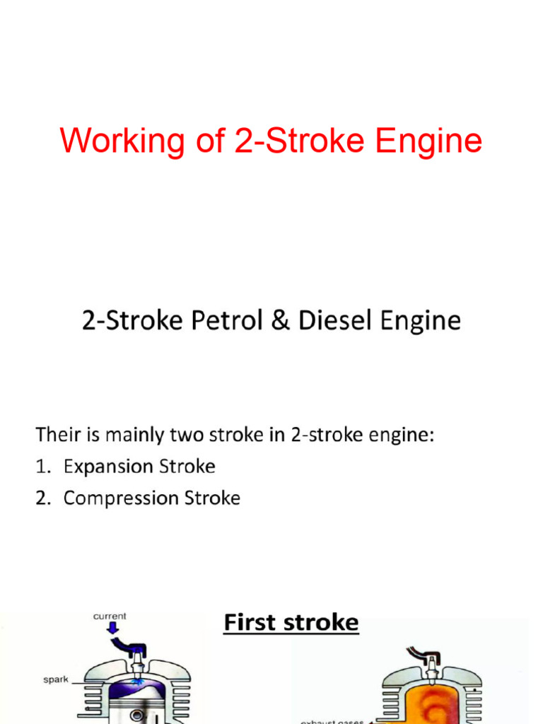Working of 2-Stroke Engine | PDF