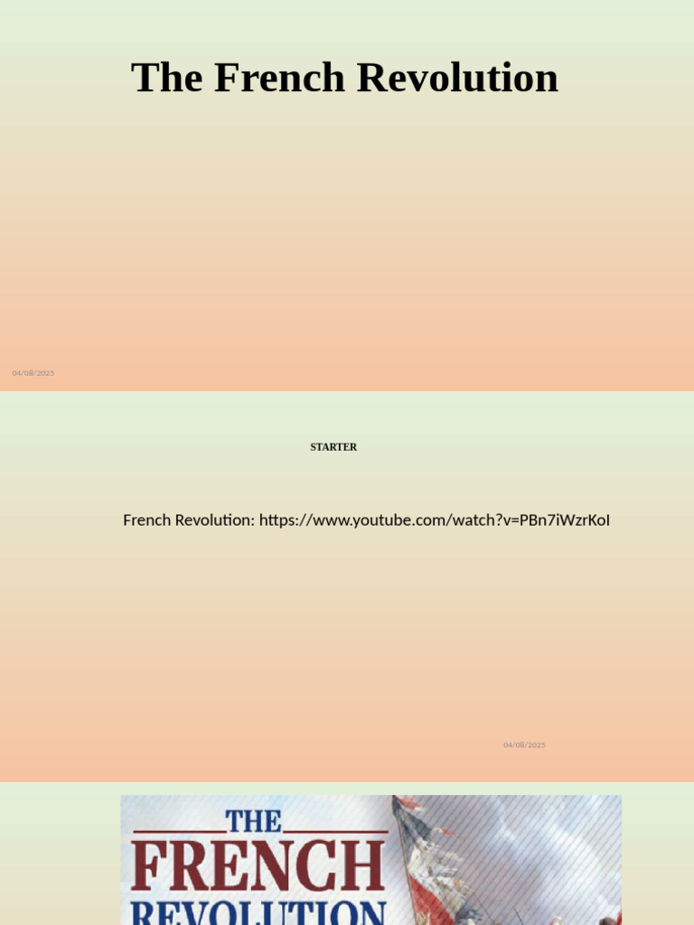 The_French_Revolution | PDF | French Revolution | Reign Of Terror