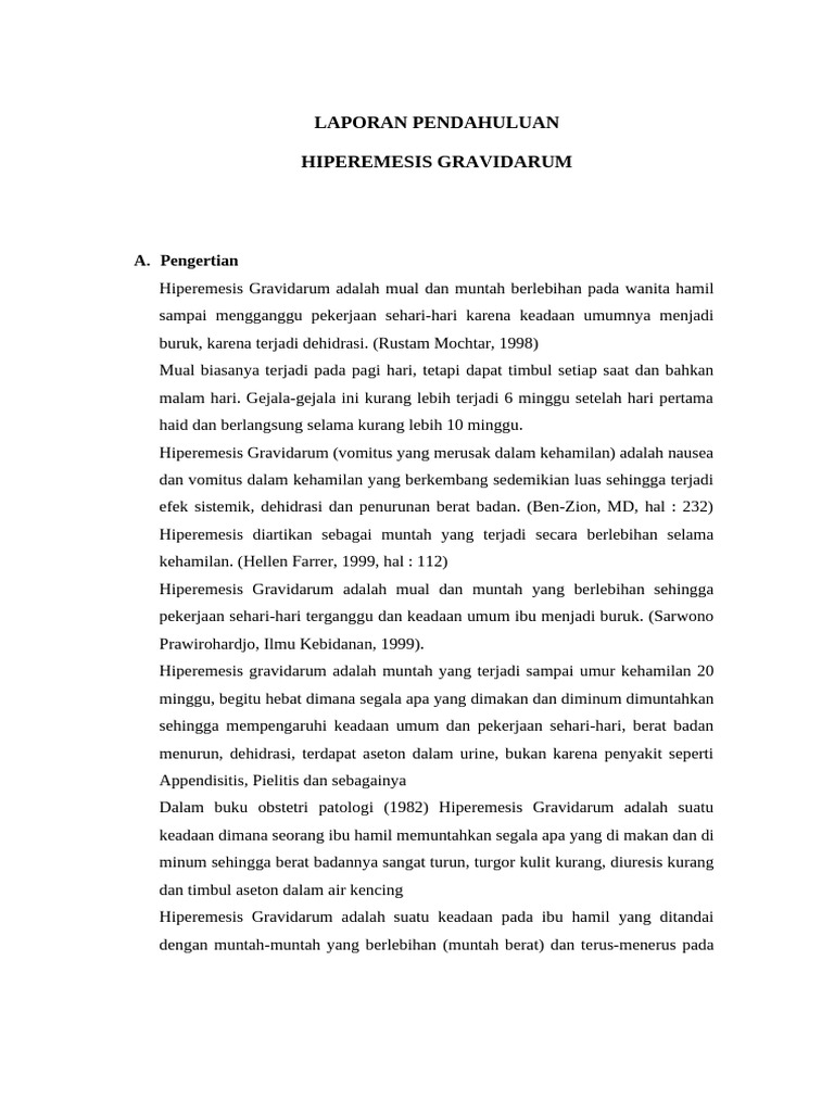 LP Hiperemesis Gravidarum | PDF