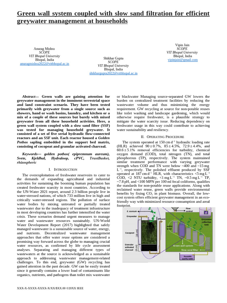 Conference-Template-A4 (IEEE Standard) Final-2 | PDF | Reclaimed Water ...