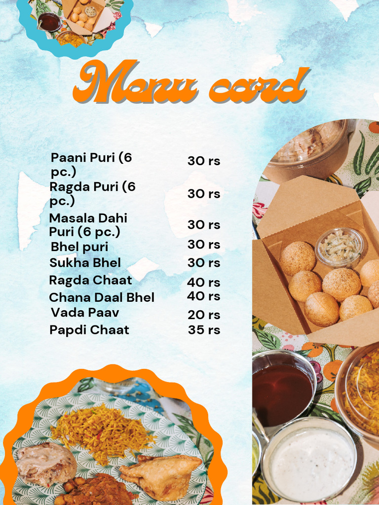 Menu Card | PDF