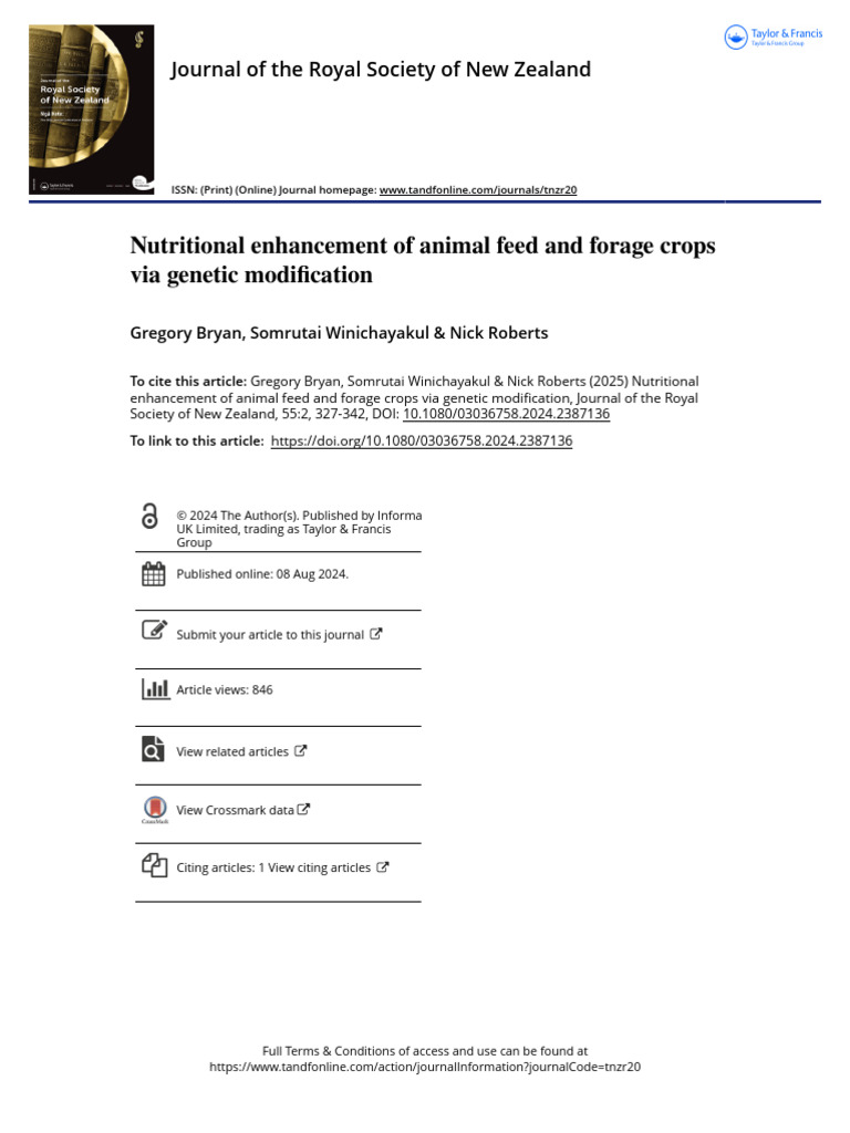 Nutritional Enhancement in Animal Feed | PDF | Photosynthesis | Plant ...