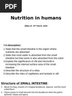 Adaptations of The Small Intestine | PDF