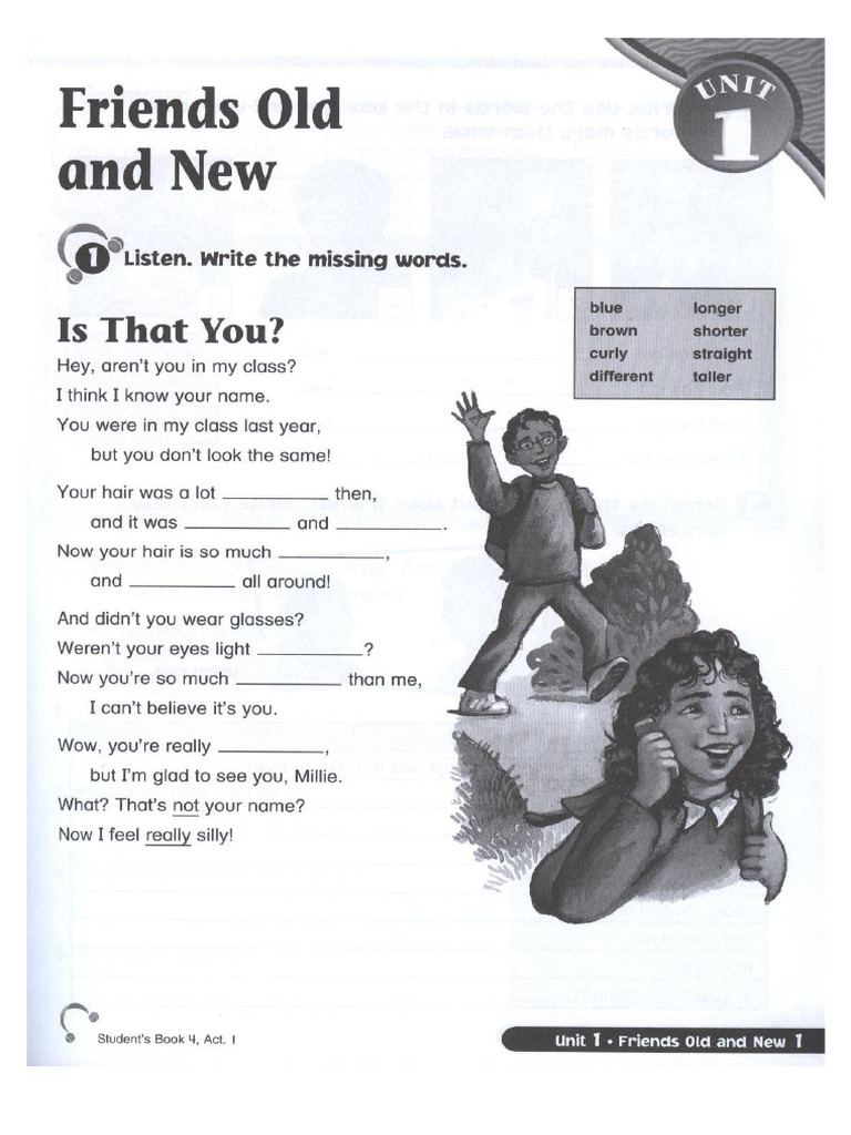 Backpack 4 Unit 1 Homework | PDF