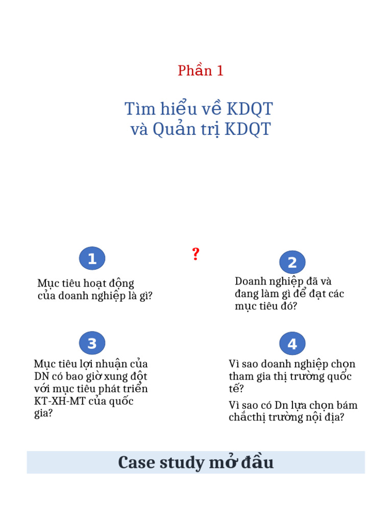 2. Phần 1 _ Giới Thiệu KDQT_Toàn Cầu Hoá | PDF