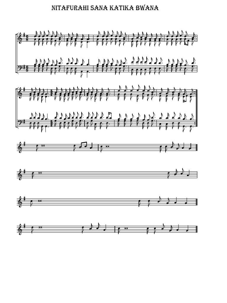 6b06a Nitafurahi Sana Katika Bwana FR - Kayetta 1 | PDF