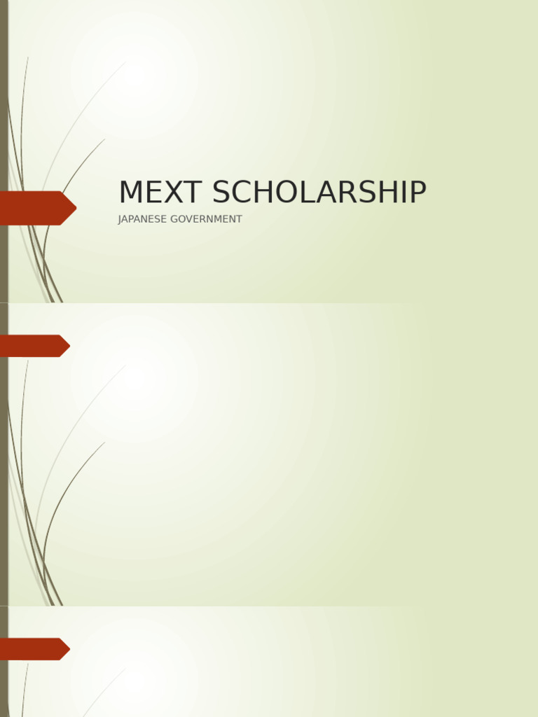Mext Scholarship | PDF