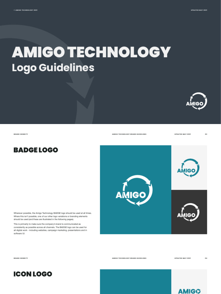Amigo Technology Logo Guidelines | PDF | Logos | Color