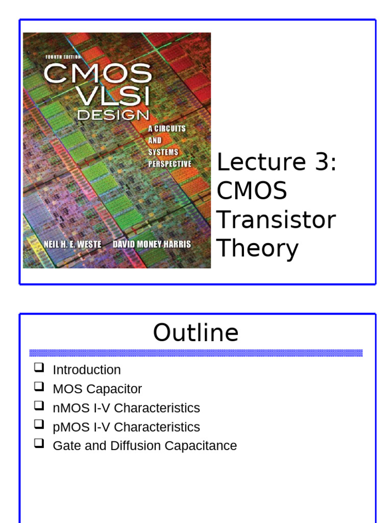 Lect3 Transistors | PDF | Mosfet | Cmos