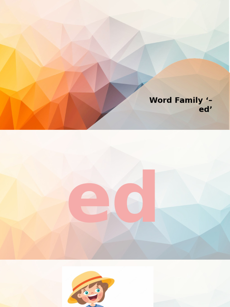 Ed Word Family List | PDF