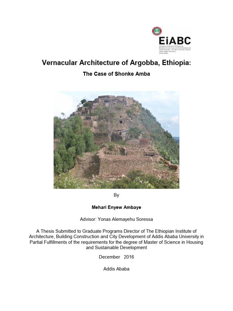 Mehari Enyew Ambaye | PDF | Thesis | Ethiopia