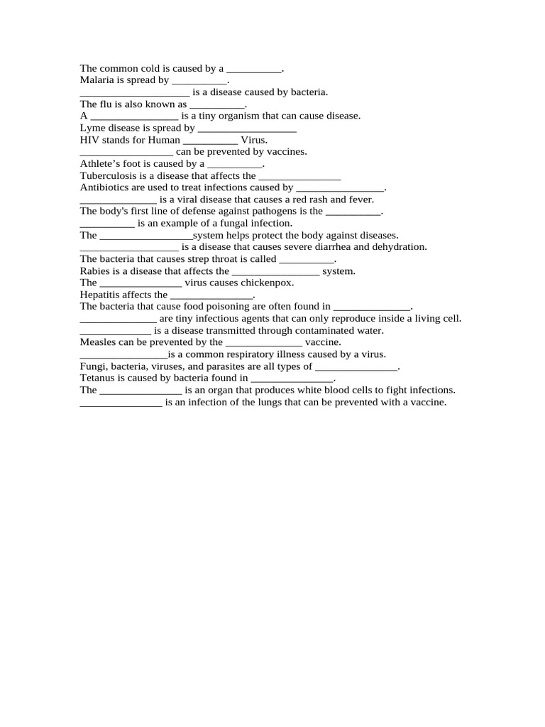 G5 Cambrdige Science Diseases | PDF