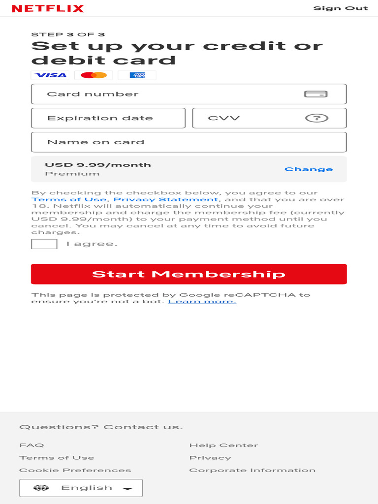 Set Up Netflix Premium Membership | PDF