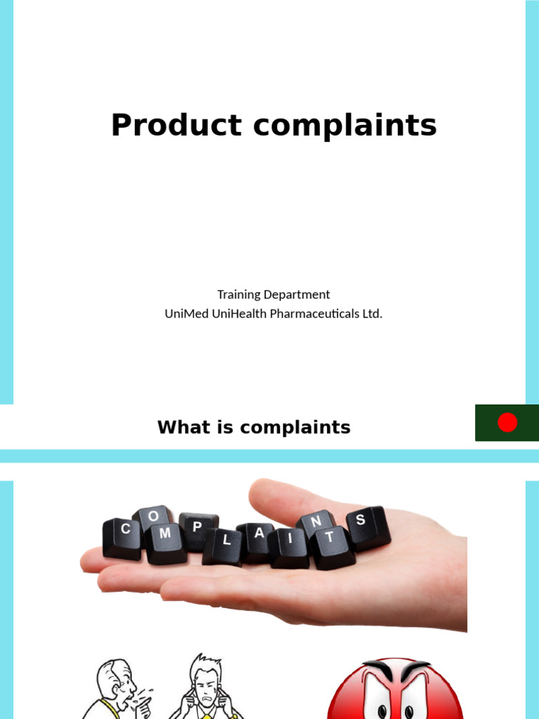 Product Complaints | PDF