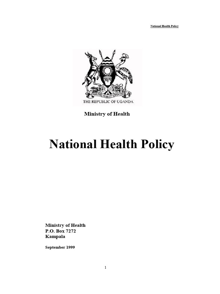 Uganda's National Health Policy Overview | PDF | Health Care | Health ...
