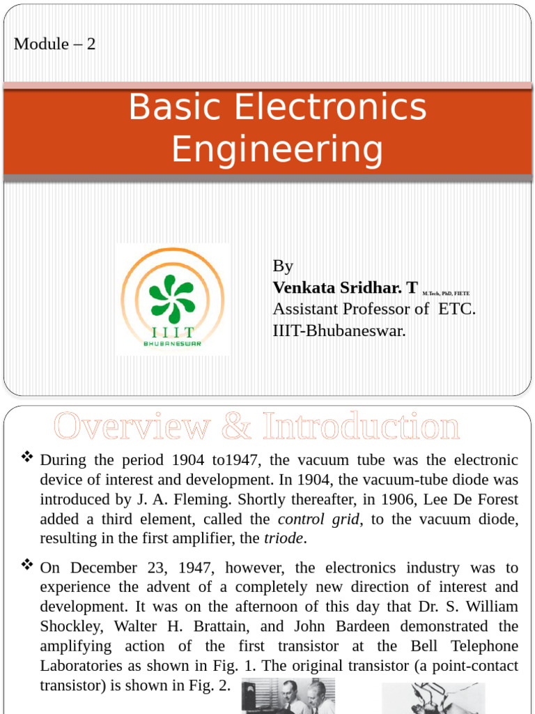 BEE Module-2 2024-25 Even | PDF | Bipolar Junction Transistor | Transistor