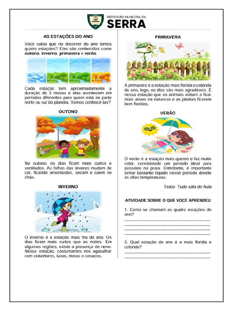 As Estações Do Ano | PDF