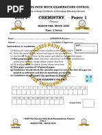 Chemistry Pp2 Pre-Mock 2025 | PDF | Chemical Compounds | Chemical Substances
