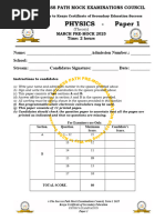 Computer Studies PP1 Pre-Mock 2025 | PDF | Waves | Computing