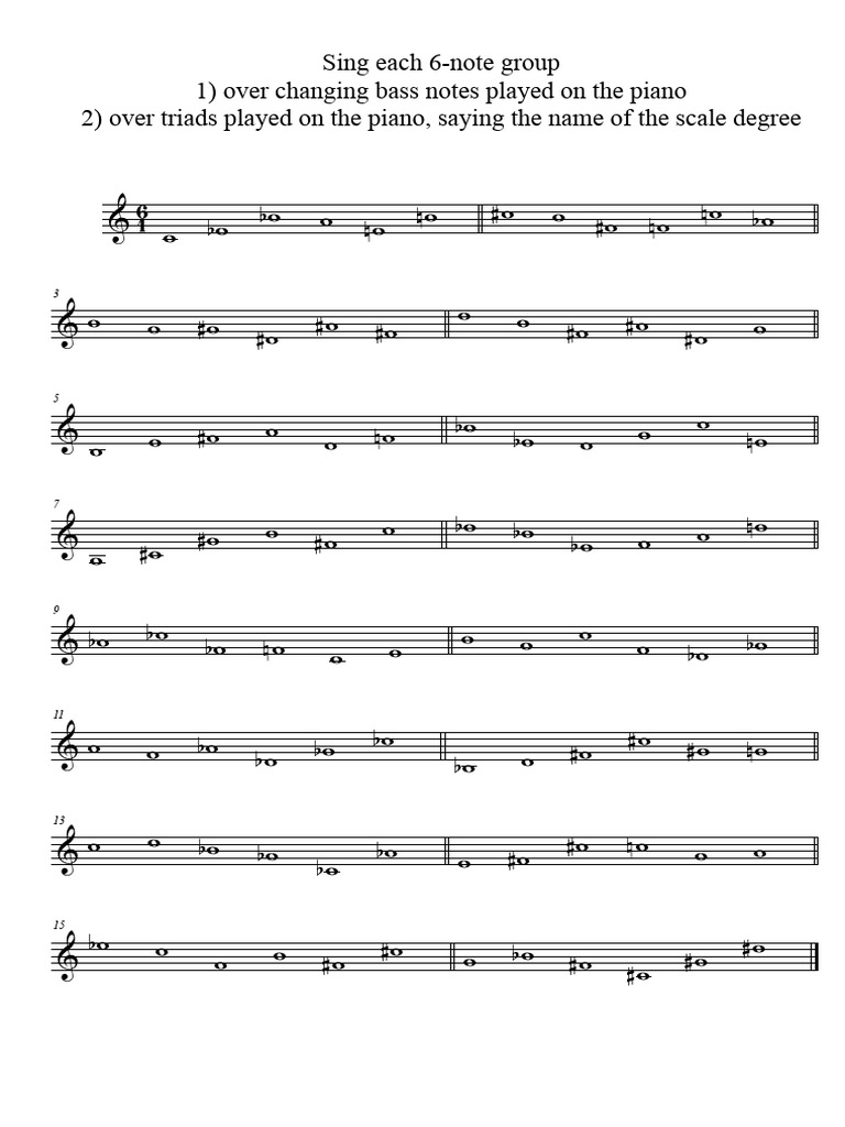 6 Note Groups - 2 | PDF