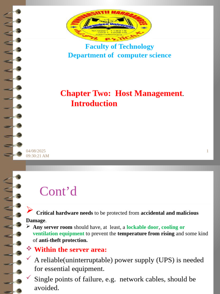 Host Management in Computer Systems | PDF | Linux Distribution ...