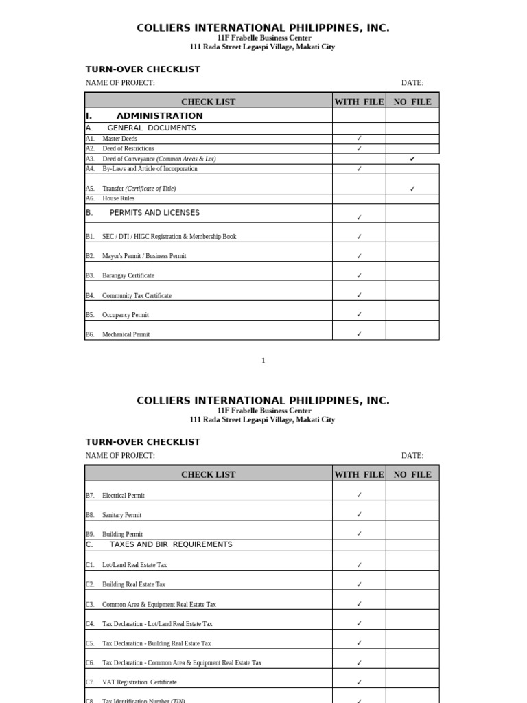 Turn-over Forms v2 -Colliers v2 | PDF | Value Added Tax | Receipt