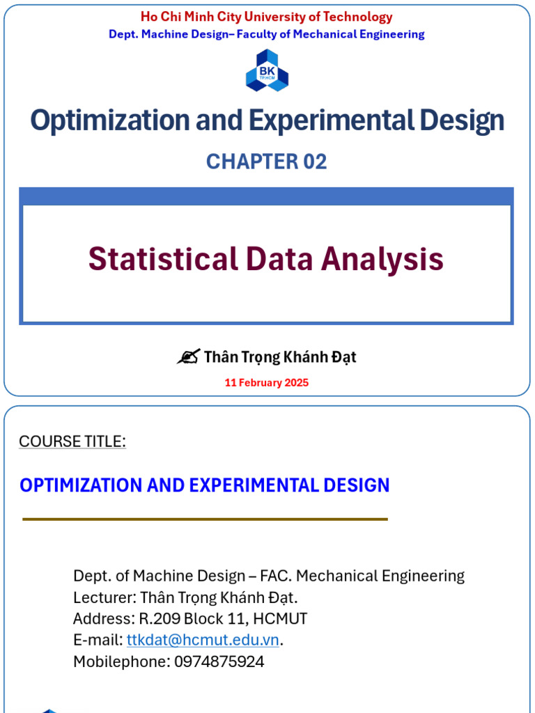 CH02. Statistical Data Analysis | PDF