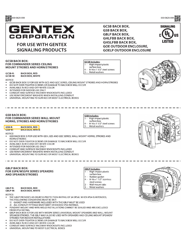 Back Box GSB - R | PDF