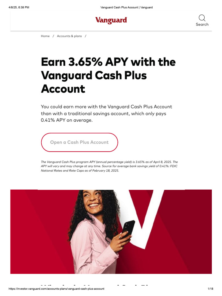Vanguard Cash Plus Account Overview | PDF | Banks | Money Market Fund