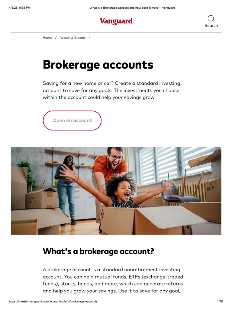 What Is A Brokerage Account and How Does It Work - Vanguard | PDF ...