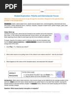 Polarity and Intermolecular Forces Guide | PDF | Chemical Polarity ...