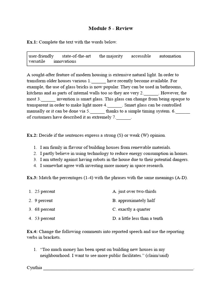 Module 5 - Review | PDF