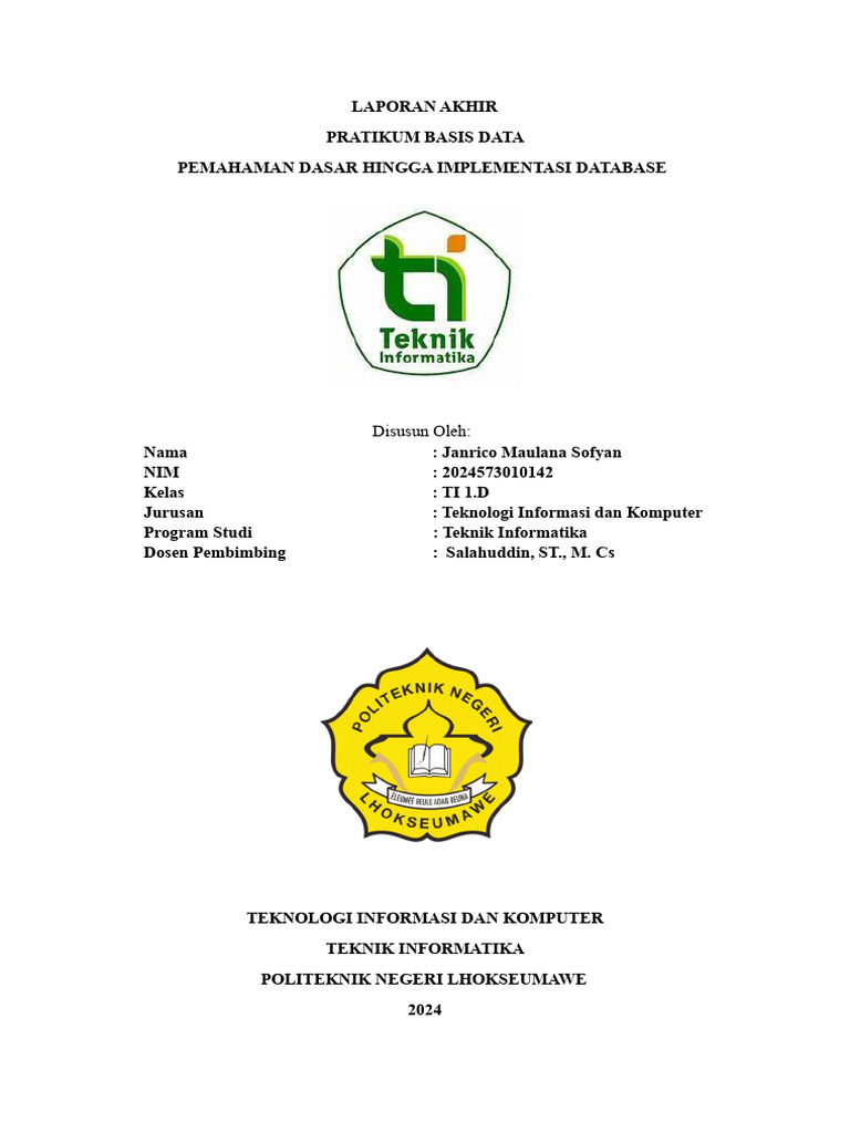 Laprak Basis Data Rico | PDF