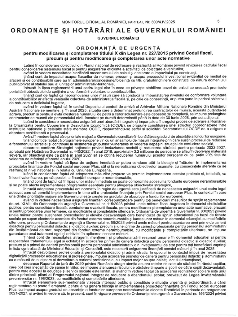 Ordonanta Nr. 21 - 2025 | PDF