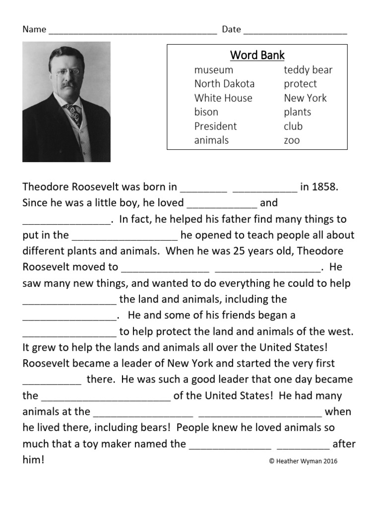Theodore Roosevelt: A Conservation Leader | PDF