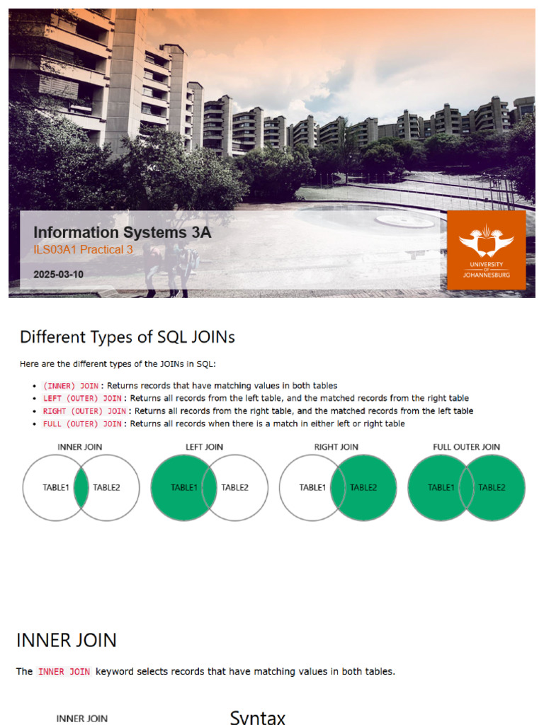 Practical 3 Slides | PDF