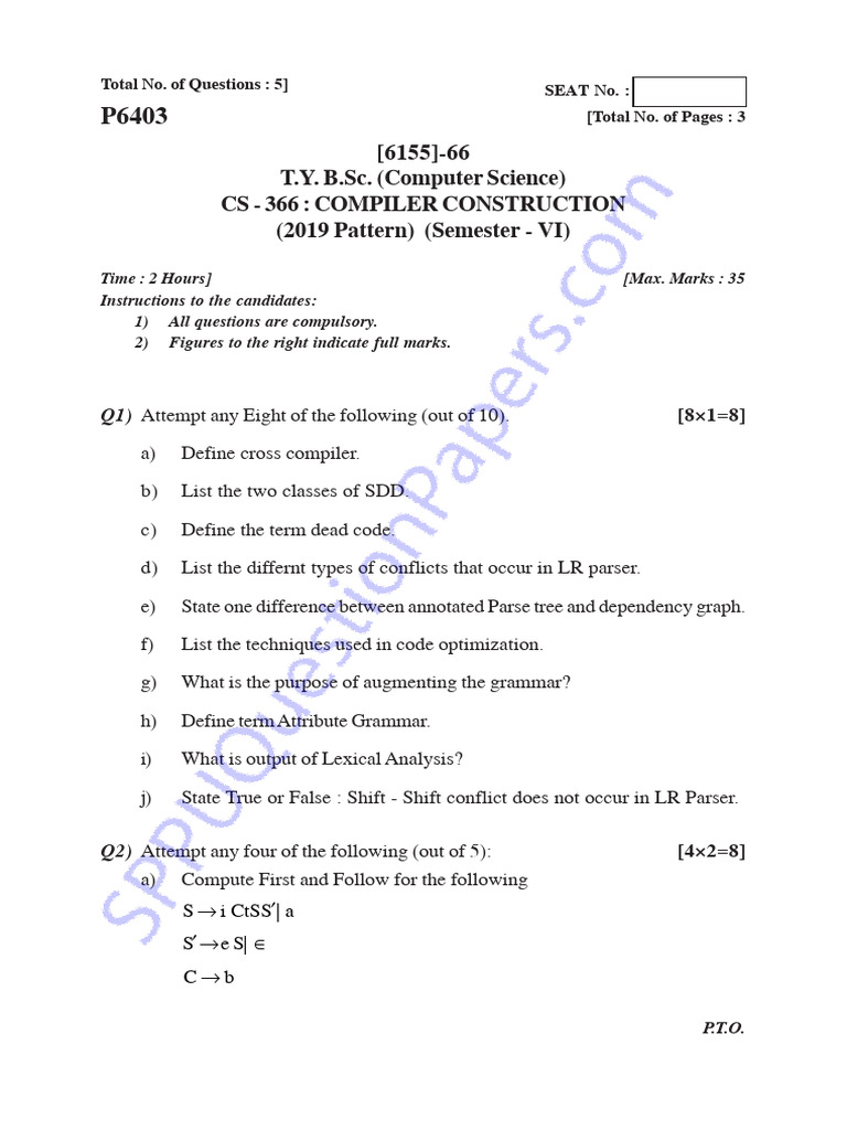 bsc_computer-science-cs_semester-6_2023_november_compiler-construction-ii-2019-pattern | PDF ...
