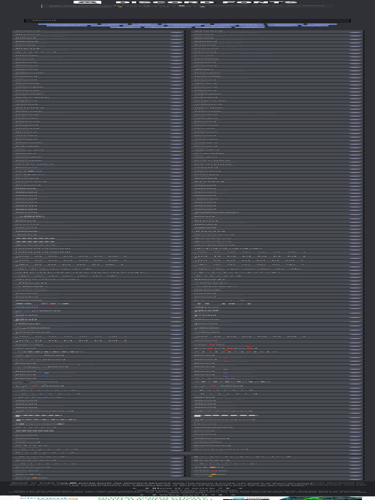 Discord Fonts ー Discord Fonts Generator | PDF | Digital Technology ...