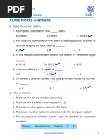 Number System Class - 7. Questions Answer Chapter 2 | PDF