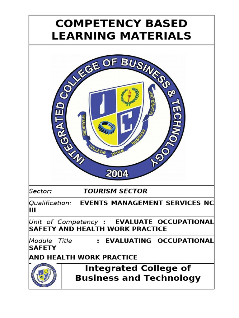 7. Evaluate Occupational Safety | PDF | Occupational Safety And Health ...