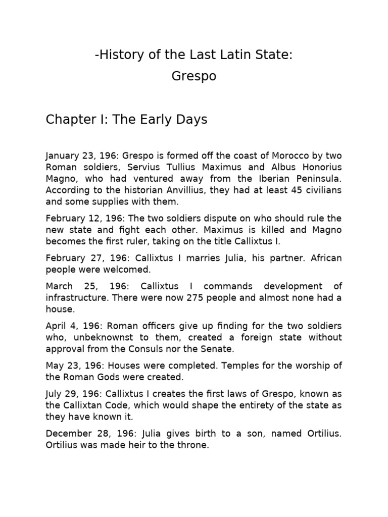 History of The Last Latin State | PDF