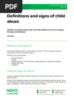 Safeguarding - Signs of Abuse Staff Poster | PDF | Child Abuse | Social ...