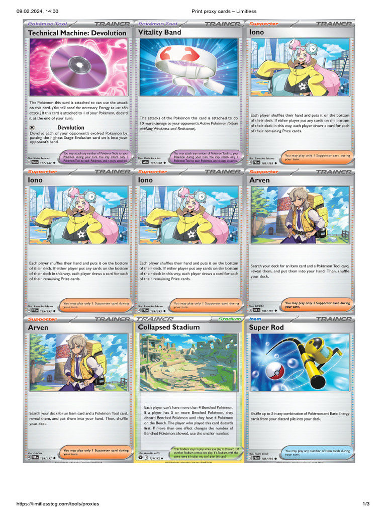 Print Proxy Cards - Limitless | PDF