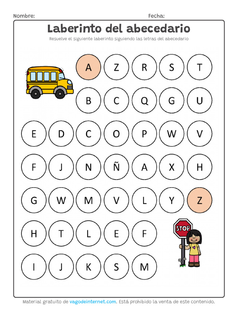 Laberinto Del Abecedario | PDF