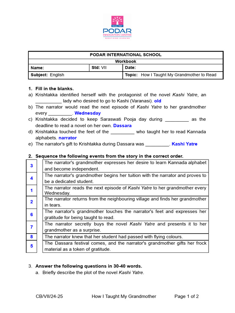 Teaching Grandma to Read: A Guide | PDF